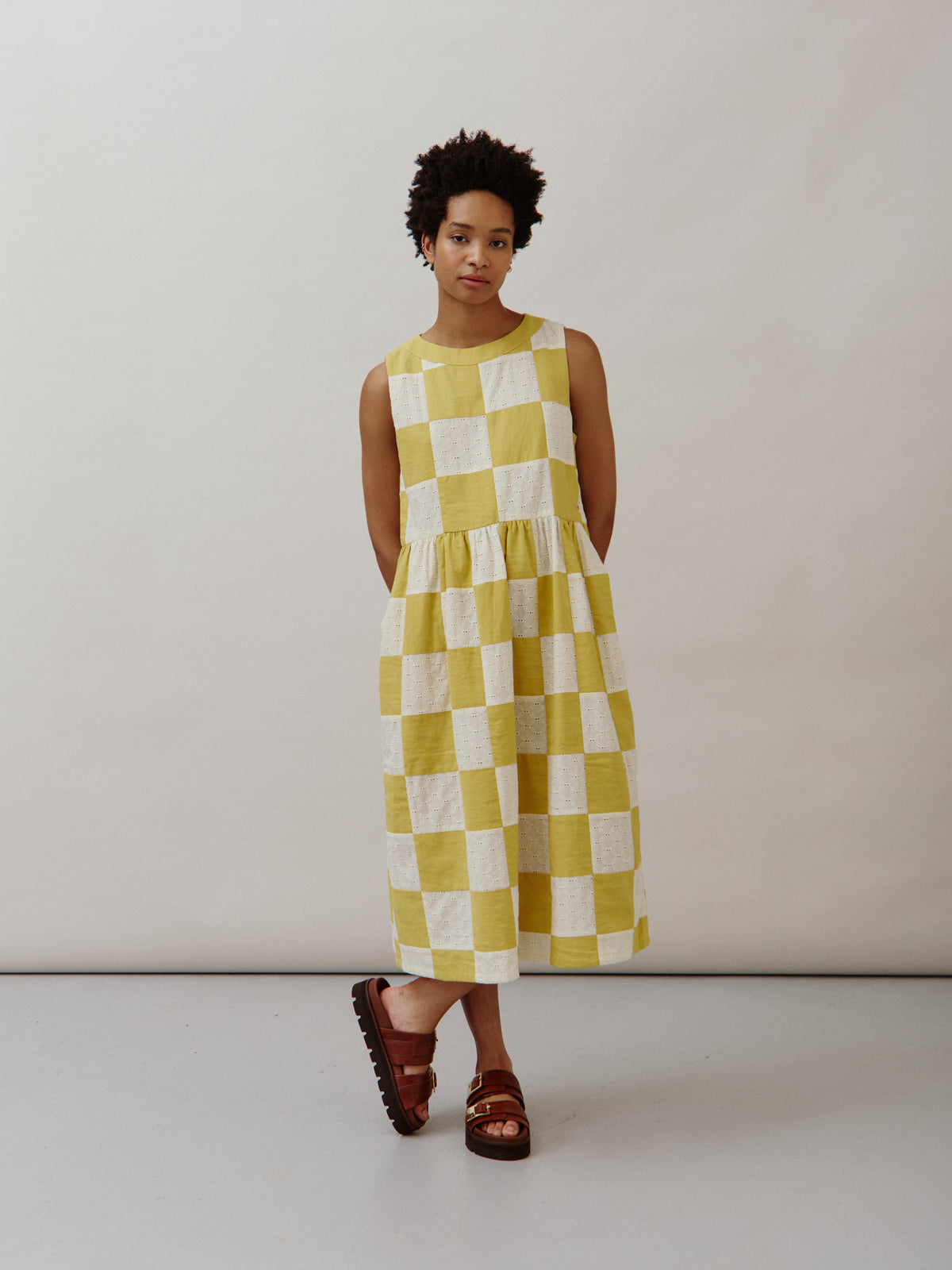 Sideline Tally Dress in Patchwork – Array Store London