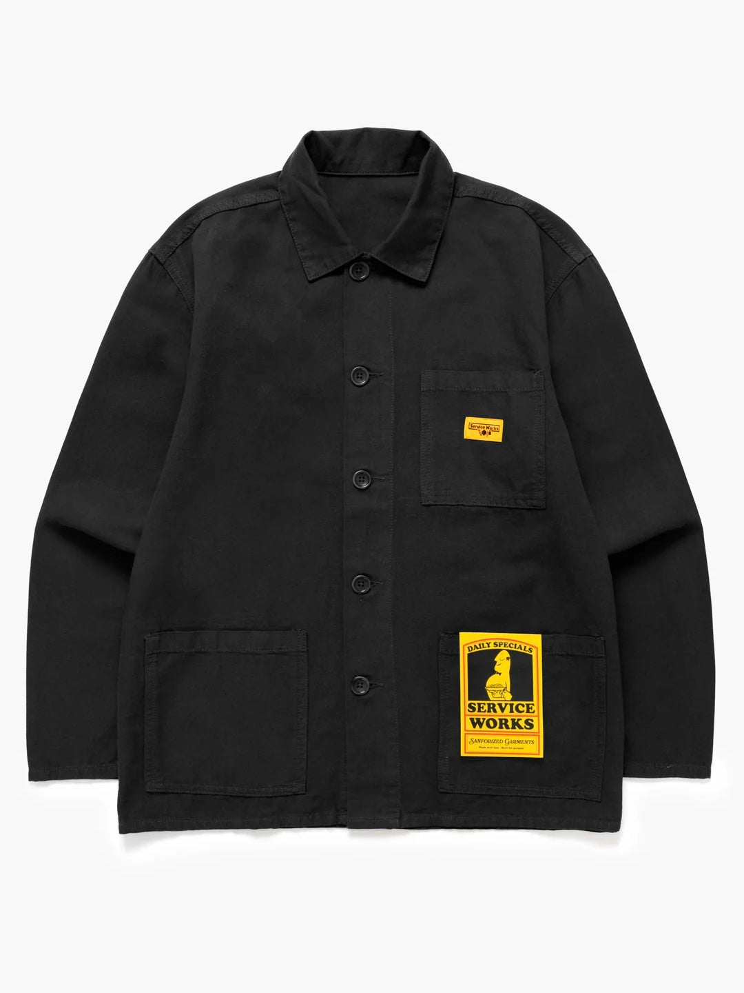 Service Works Canvas Chore Shirt in Black – Array Store London