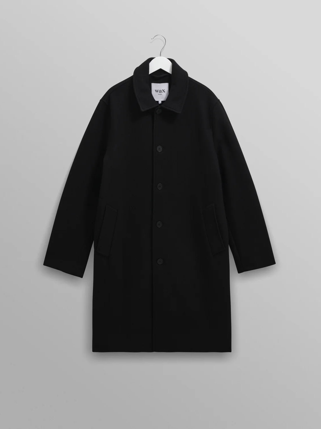 Wax Stan Car Coat in Black Twill – Array Store London